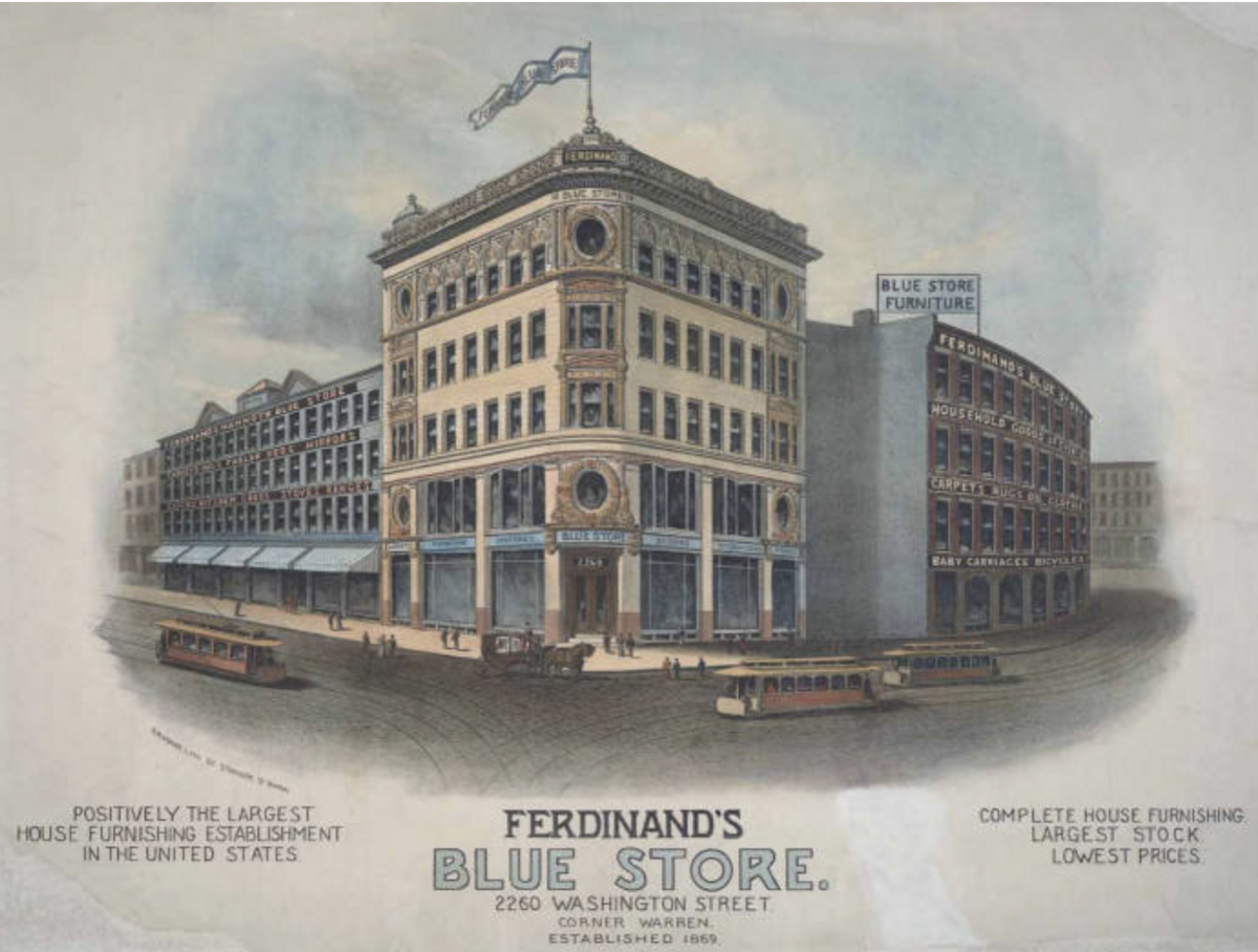 Boston’s Newest Landmark: Ferdinand’s Blue Store (Bruce C. Bolling ...
